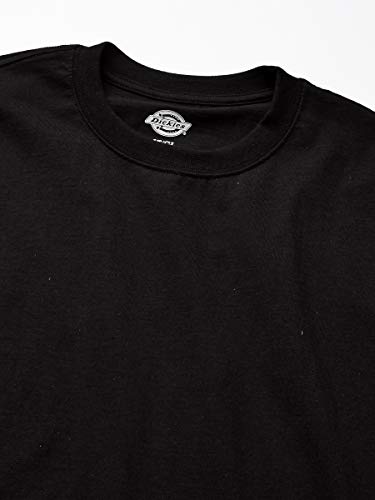 Dickies mens Short Sleeve Heavweight Crew Neck Big-tall Work Utility T Shirt, Black, 1X Tall US