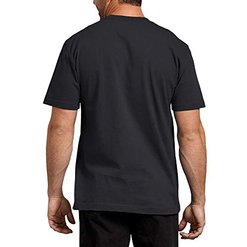 Dickies mens Short Sleeve Heavweight Crew Neck Big-tall Work Utility T Shirt, Black, 1X Tall US