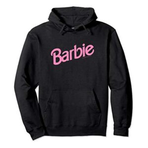 Barbie Pink Logo Pullover Hoodie Pullover Hoodie