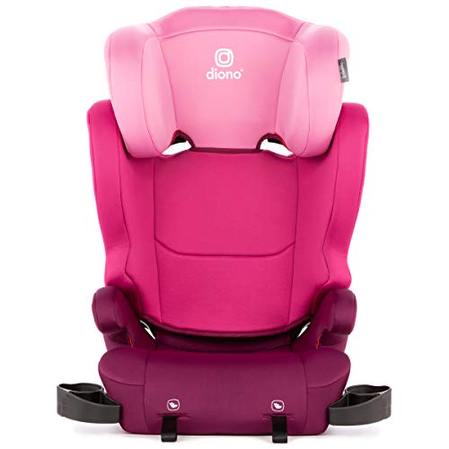 Diono Cambria 2 XL, Dual Latch Connectors, 2-in-1 Belt Positioning Booster Seat, High-Back to Backless Booster with Space and Room to Grow, 8 Years 1 Booster Seat, Pink