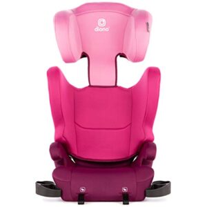 Diono Cambria 2 XL, Dual Latch Connectors, 2-in-1 Belt Positioning Booster Seat, High-Back to Backless Booster with Space and Room to Grow, 8 Years 1 Booster Seat, Pink