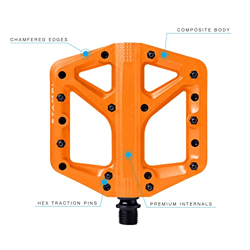 Crankbrothers MTB Pedals Stamp 1 Large Orange