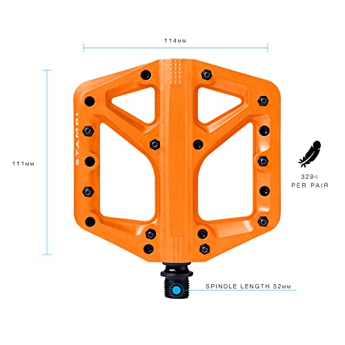 Crankbrothers MTB Pedals Stamp 1 Large Orange