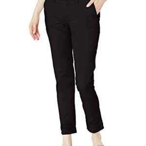 Tommy Hilfiger Hampton Chino Lightweight Pants for Women with Relaxed Fit, Black, 8