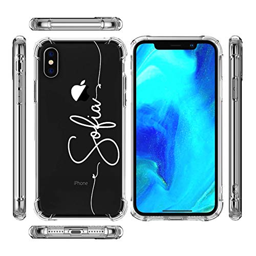 MARBLEFY Custom Name Thin Shockproof Protective Customized Case Compatible with iPhone 13 12 11 Xs Max XR 8 7 6 PLUS 11 Pro mini