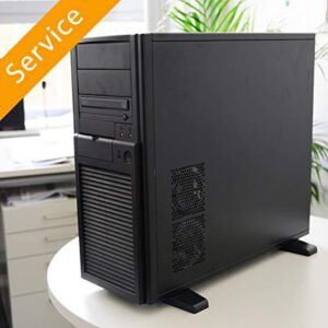 desktop tower computer setup