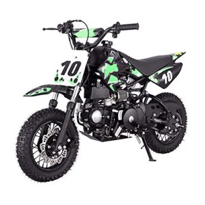 x-pro 110cc dirt bike pit bike youth dirt pit bike 110 dirt pitbike,green