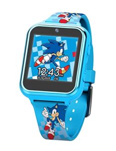 accutime sonic the hedgehog touchscreen (model: snc4055az), camera, blue