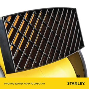 STANLEY High Velocity Pivoting Head Blower Fan – Utility Air Mover for Drying or Ventilating Home or Construction Site. Daisy chain compatible (ST-310A-120)