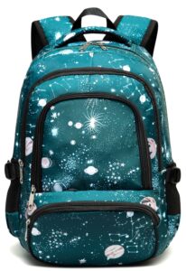 bluefairy kids backpack for teenage girls elementary school bags middle high school teal bookbags teenagers (cyan)