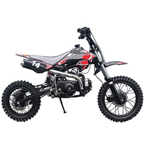 X-PRO 110cc Dirt Bike Pit Bike Kids Dirt Pitbike 110 Dirt Pit Bike，Red