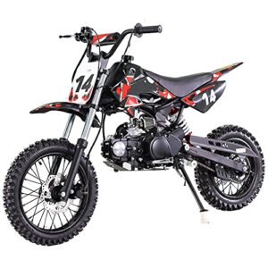 x-pro 110cc dirt bike pit bike kids dirt pitbike 110 dirt pit bike，red