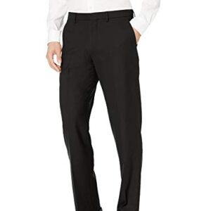 Amazon Essentials Men's Classic-Fit Wrinkle-Resistant Stretch Dress Pant, Black, 36W x 28L