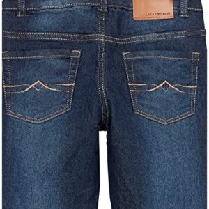 Lucky Brand Girls' Bootcut Fit Stretch Denim Jeans with Zipper Closure & Pockets, Barrier Wash, 10