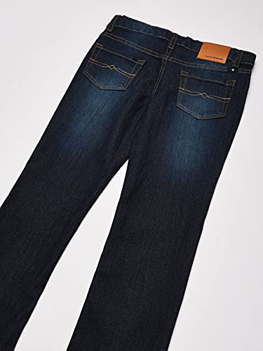 Lucky Brand Girls' Bootcut Fit Stretch Denim Jeans with Zipper Closure & Pockets, Barrier Wash, 10