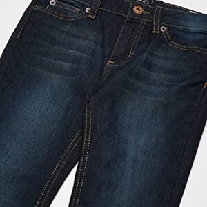 Lucky Brand Girls' Bootcut Fit Stretch Denim Jeans with Zipper Closure & Pockets, Barrier Wash, 10