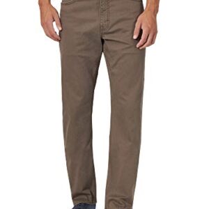 Wrangler Authentics mens Straight Fit Twill Pant , Major Brown , 34W x 30L