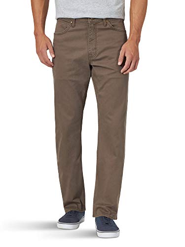 Wrangler Authentics mens Straight Fit Twill Pant , Major Brown , 34W x 30L