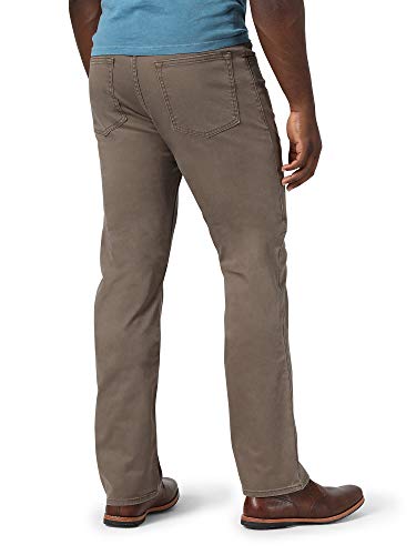 Wrangler Authentics mens Straight Fit Twill Pant , Major Brown , 34W x 30L