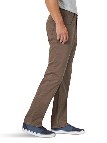 Wrangler Authentics mens Straight Fit Twill Pant , Major Brown , 34W x 30L