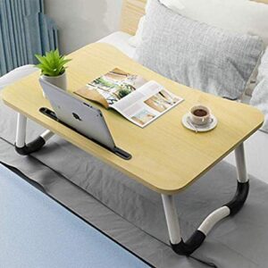 Foldable Bed Tray Lap Desk, Portable Lap Desk with Phone Slots Notebook Table Dorm Desk, Small Desk Folding Small Dormitory Table, Perfect for Watching Movie on Bed Or As Personal Dinning Table