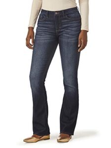 riders by lee indigo women's midrise bootcut jean, blue, 10 reg