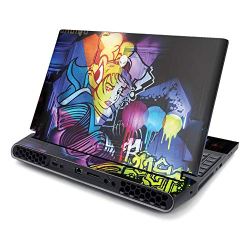 MightySkins Skin Compatible With Alienware Area-51M 17" (2019) - Midnight Mischief | Protective, Durable, and Unique Vinyl Decal wrap cover | Easy To Apply, Remove, and Change Styles | Made in the USA