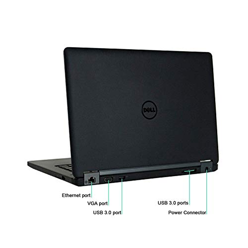 Premium Dell Latitude E5450 14 Inch HD Business Laptop (Intel Core i5-5200U up to 2.7GHz, 16GB DDR3 RAM, 256GB SSD, USB, HDMI, VGA, Windows 10 Pro) (Renewed)