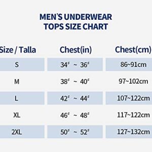 AORGSVI Men's Tank Tops Undershirts 3-Pack, Crew Neck Modal Comfort Soft Multipack A-Shirt White