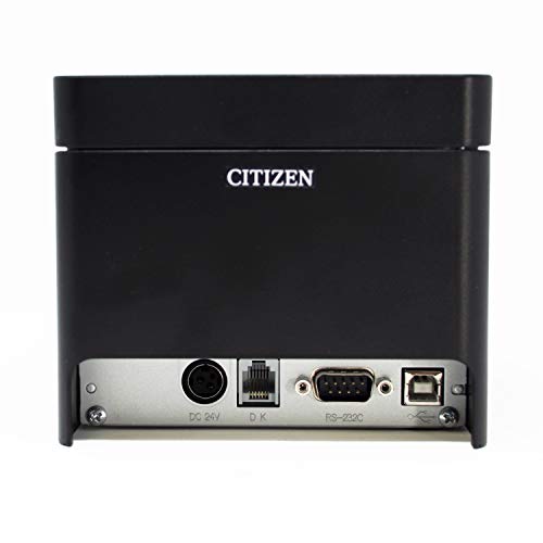 Citizen Thermal Receipt Printer - Black USB and Serial Interface with Auto-Cutter, Prints 250 mm/s