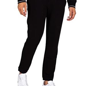 A|X ARMANI EXCHANGE mens Drawstring Jogger With Logo Zip Pocket Casual Pants, Black, Small US