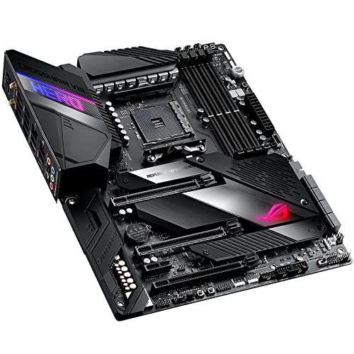 ASUS ROG X570 Crosshair VIII Hero (Wi-Fi) ATX Motherboard with PCIe 4.0, on-Board WiFi 6 (802.11Ax), 2.5 Gbps LAN, USB 3.2, SATA, M.2, Node and Aura Sync RGB Lighting