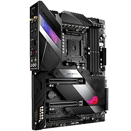 ASUS ROG X570 Crosshair VIII Hero (Wi-Fi) ATX Motherboard with PCIe 4.0, on-Board WiFi 6 (802.11Ax), 2.5 Gbps LAN, USB 3.2, SATA, M.2, Node and Aura Sync RGB Lighting