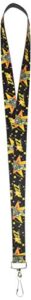 buckle-down lanyard toy story buzz lightyear running stars black orange yellow, multi-colored, 22" x 1", ly-1.0-wdy495