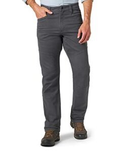 atg by wrangler men's reinforced utility pant, gray, 34w x 34l