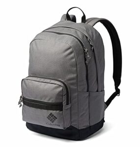 columbia unisex zigzag 30l backpack, city grey heather/black, one size