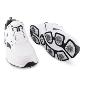 FootJoy Men's Sneaker Golf Shoes, White/Black, 9.5