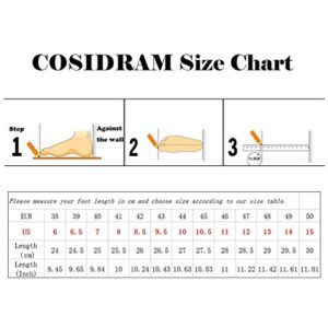 COSIDRAM Men Casual Shoes Sneakers Loafers Walking Shoes Lightweight Driving Business Office Slip on Black 11