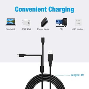 Rechargeable Battery Pack for Xbox One, 2x1200mAH Battery Pack with 4FT 2 in 1 Micro USB Charging Cable, Play and Charge Kit for Xbox One/One S/One X/Elite(Not for Xbox Series X/S Controller)