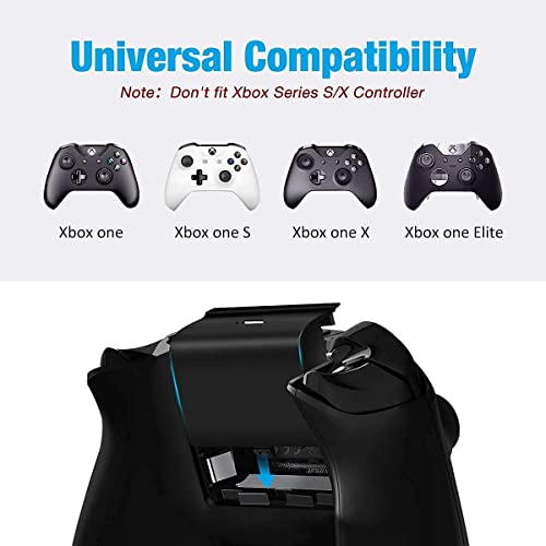 Rechargeable Battery Pack for Xbox One, 2x1200mAH Battery Pack with 4FT 2 in 1 Micro USB Charging Cable, Play and Charge Kit for Xbox One/One S/One X/Elite(Not for Xbox Series X/S Controller)