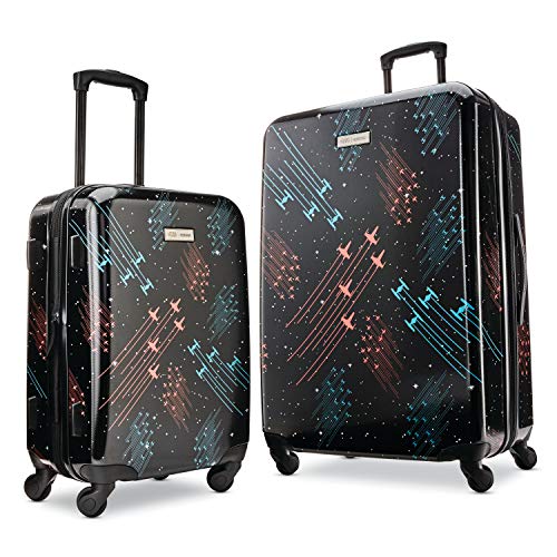 American Tourister Star Wars Hardside Spinner Wheel Luggage, Galaxy, Checked-Large 28-Inch