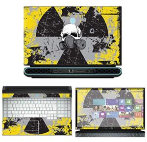 decalrus - protective decal skin sticker for 2019 alienware area-51m awar51m (17.3" screen) case cover wrap alarea51m_17-205