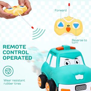 TOY Life 2 Pack Remote Control Cars for Toddlers Boys Girls 3-5 4-7 with Washable & Detachable Covers, Toddler RC Car Toys Gifts for 2 Year Old Boys, Kids Baby Remote Control Toy Cars