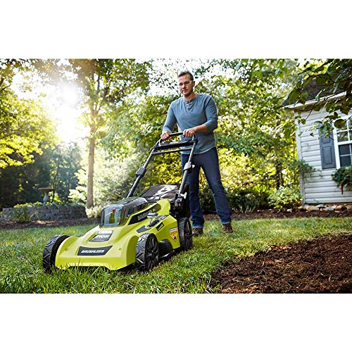 Ryobi Cordless Push Lawn Mower 20 in. 40-Volt with Whisper-Quiet Design