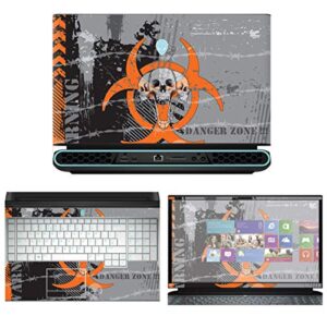 decalrus - protective decal skin sticker for 2019 alienware area-51m awar51m (17.3" screen) case cover wrap alarea51m_17-180