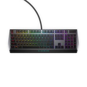 alienware low-profile rgb gaming keyboard aw510k: alienfx per key rgb led - media controls & usb passthrough - cherry mx low profile red switches