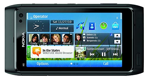 Nokia N8 Unlocked GSM Touchscreen Phone Featuring GPS with Voice Navigation and 12 MP Camera (Black) (Black)