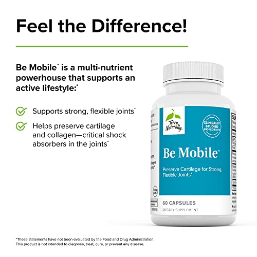 Terry Naturally Be Mobile - 60 Capsules - Joint Support Supplement - with Type II Collagen, Glucosamine, Chondroitin, Hyaluronic Acid & Boswellia - Non-GMO, Gluten Free - 20 Servings