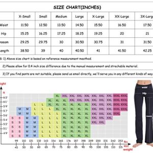 Keolorn Bootcut Yoga Pants for Women High Waist Workout Pants for Women Tummy Control Bootleg Work Pants Dress Pants (Black, L)