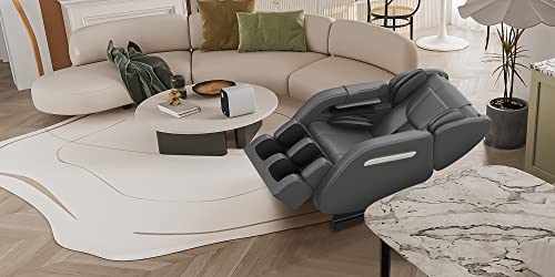 SMAGREHO 2022 New Massage Chair Recliner with Zero Gravity, Full Body Air Pressure, Heat and Foot Roller Included(Black)